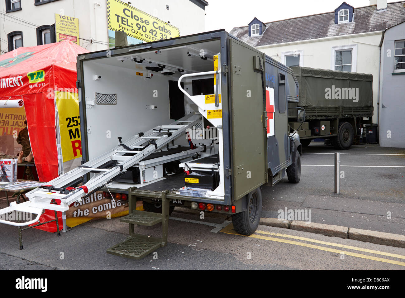 land rover battlefield ambulance at british army medical regiment ...