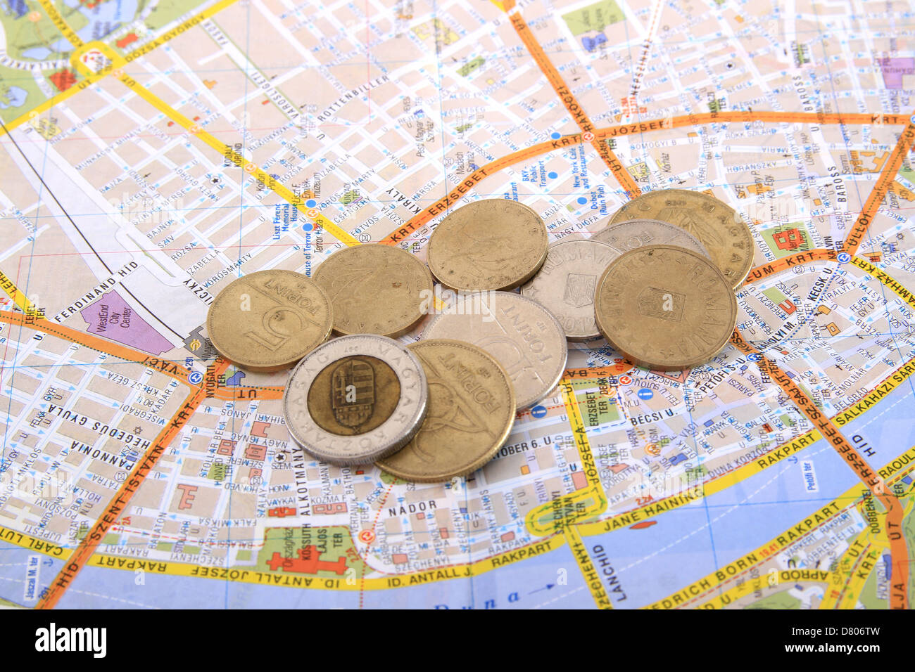 The forint (sign: Ft; code: HUF) is the currency of Hungary Stock Photo ...