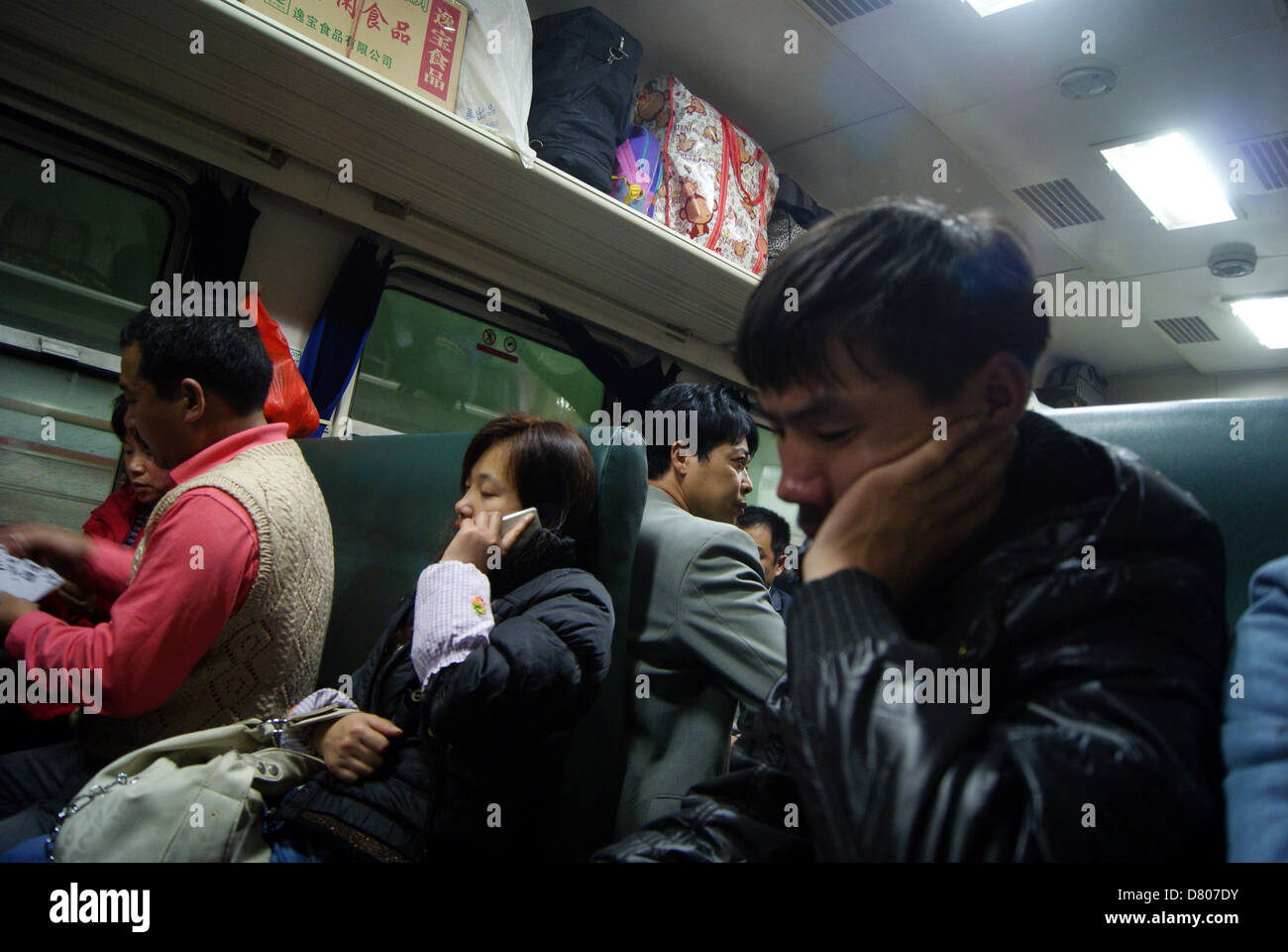 China's Spring Festival, people go home by train Stock Photo - Alamy
