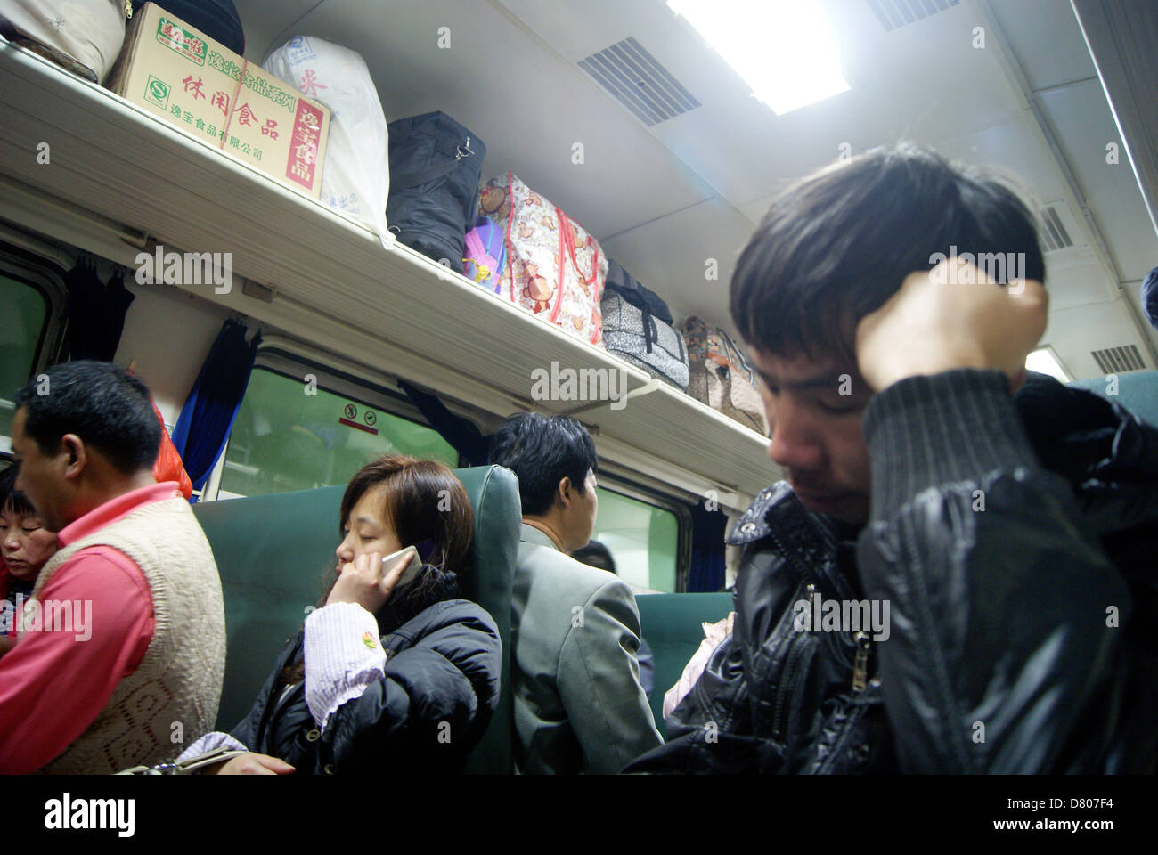 China's Spring Festival, people go home by train Stock Photo - Alamy