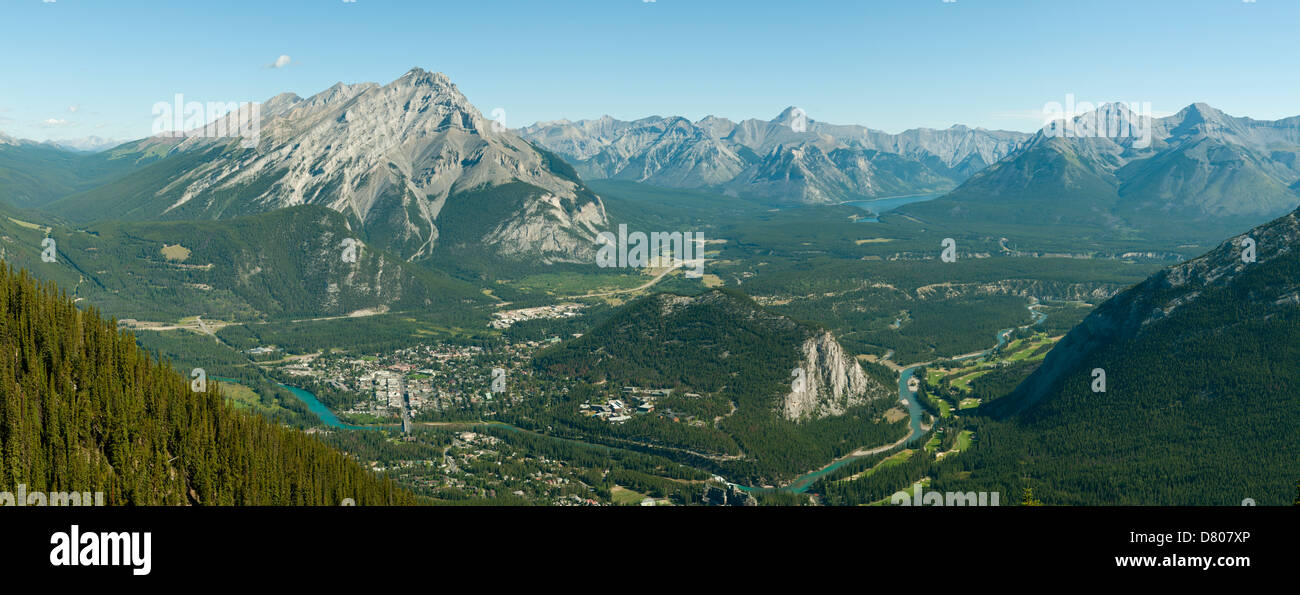 Banff from the Gondola Panorama, Banff, Alberta, Canada Stock Photo - Alamy