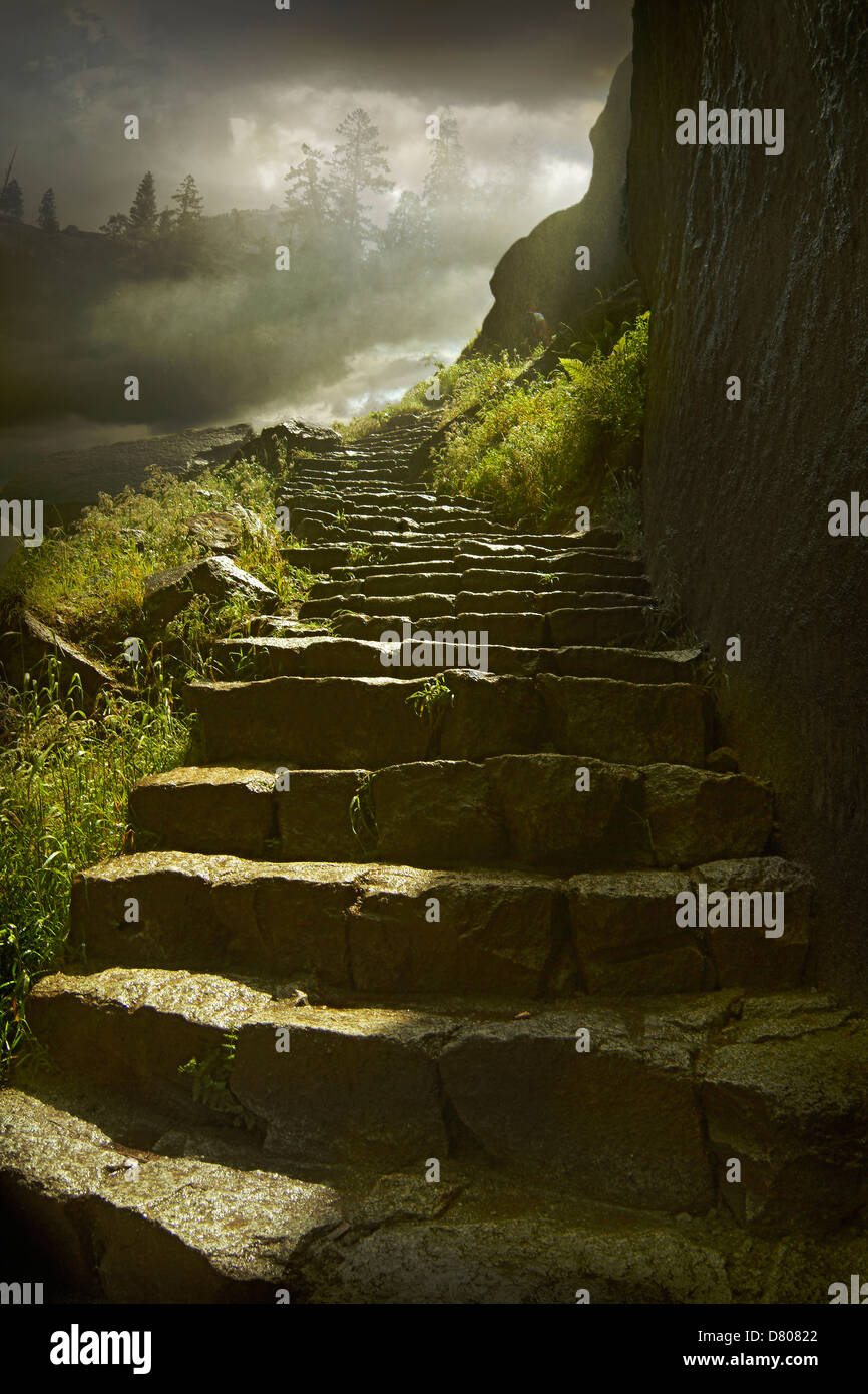 Stair step falls hi-res stock photography and images - Alamy