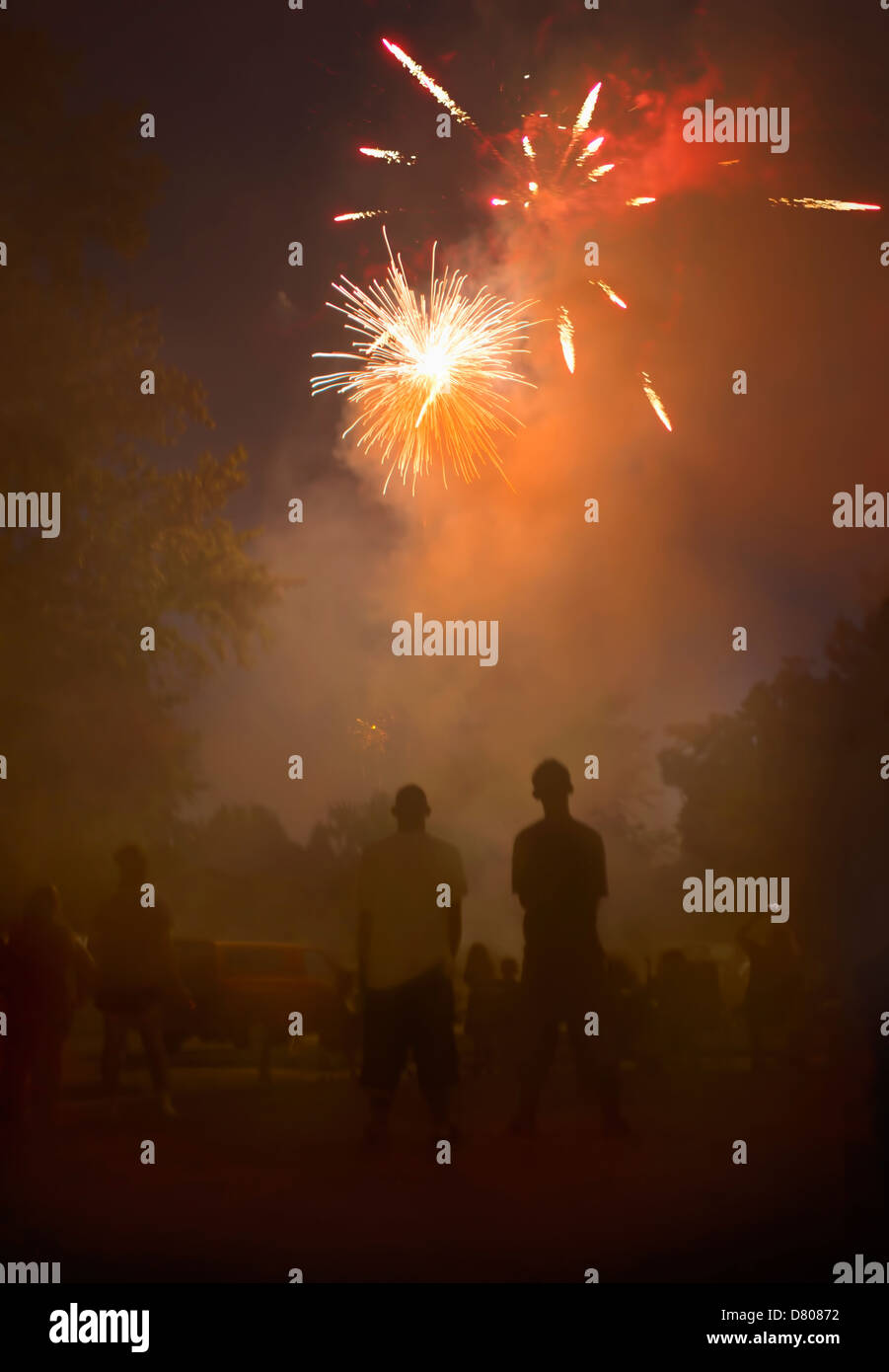 Group fireworks in sky hi-res stock photography and images - Alamy