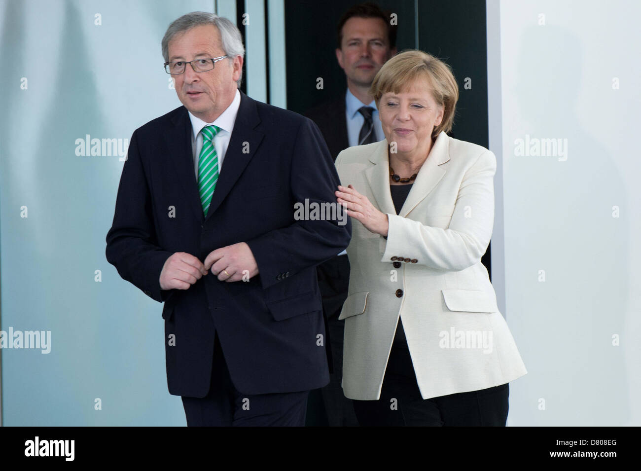 German Chancellor Angela Merkel meets Luxembourg Premier Jean-Claude ...