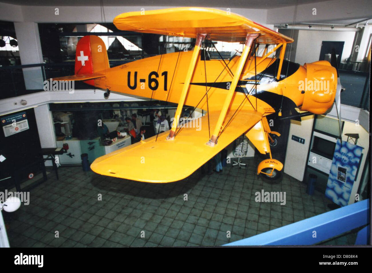 This image shows a Bucker Bu-131B Jungmann, a German training biplane ...