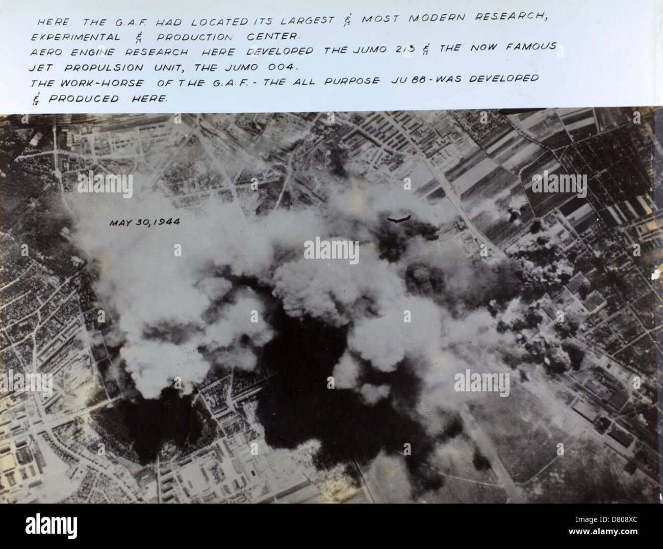 This photograph captures the 8th Air Force in action during World War ...
