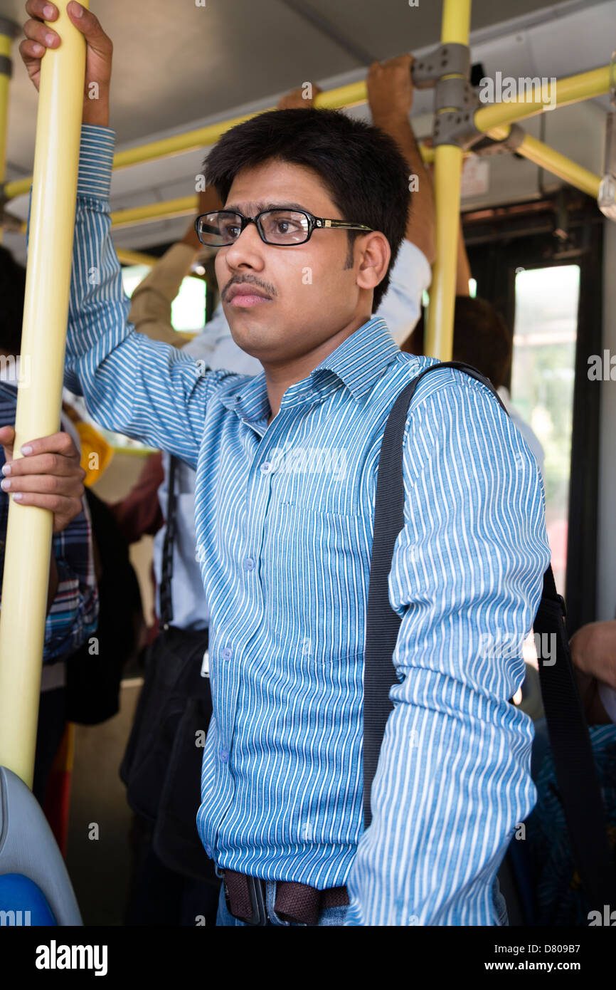 Man in window of bus india hi-res stock photography and images - Alamy