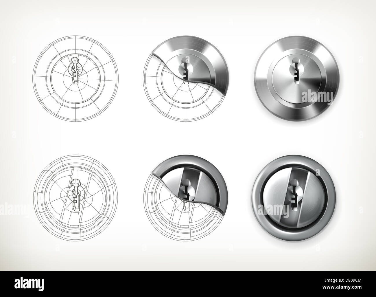 Keyhole drawing hi-res stock photography and images - Alamy