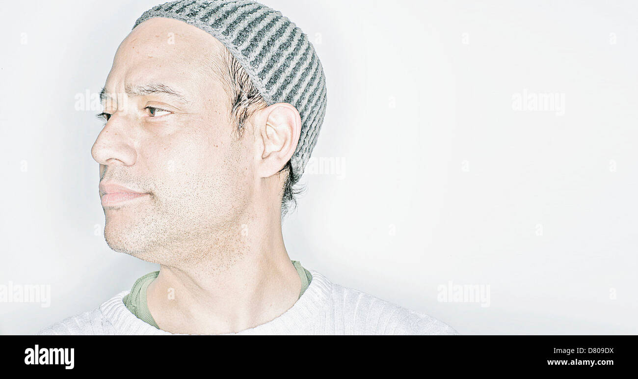 Image man wearing thinking cap hi-res stock photography and images - Alamy