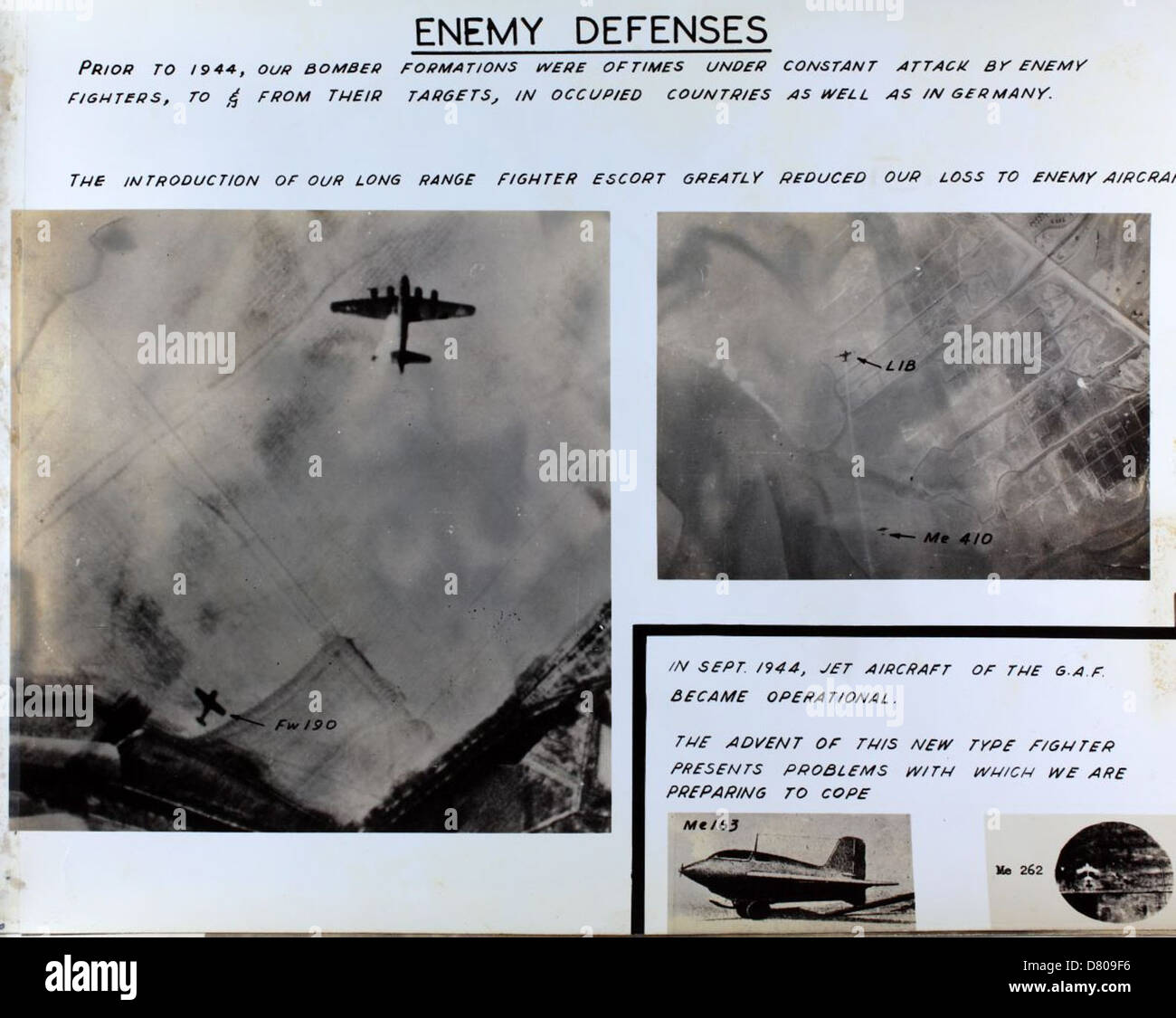 This photo shows an 8th Air Force B-17 bomber conducting a bombing ...
