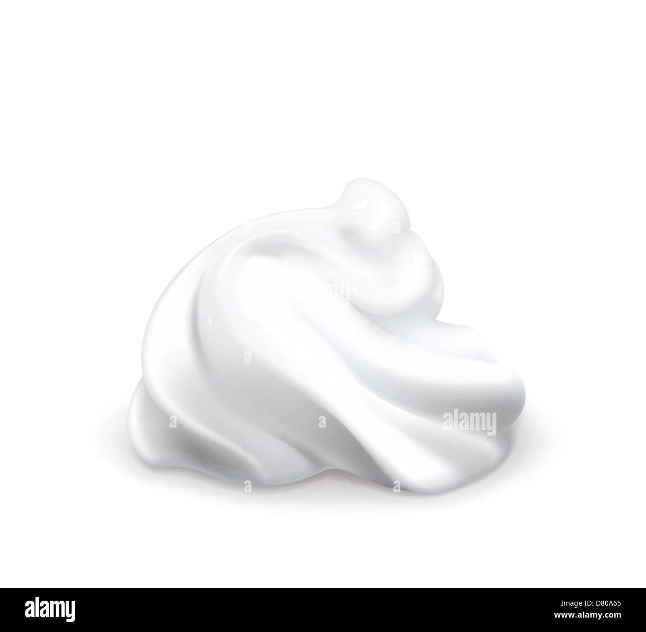 Whipped cream illustration Black and White Stock Photos & Images - Alamy