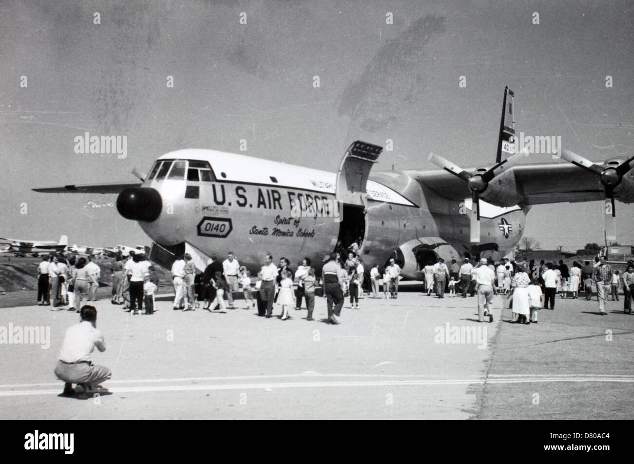 This image features the C-133 Cargomaster, a military transport ...