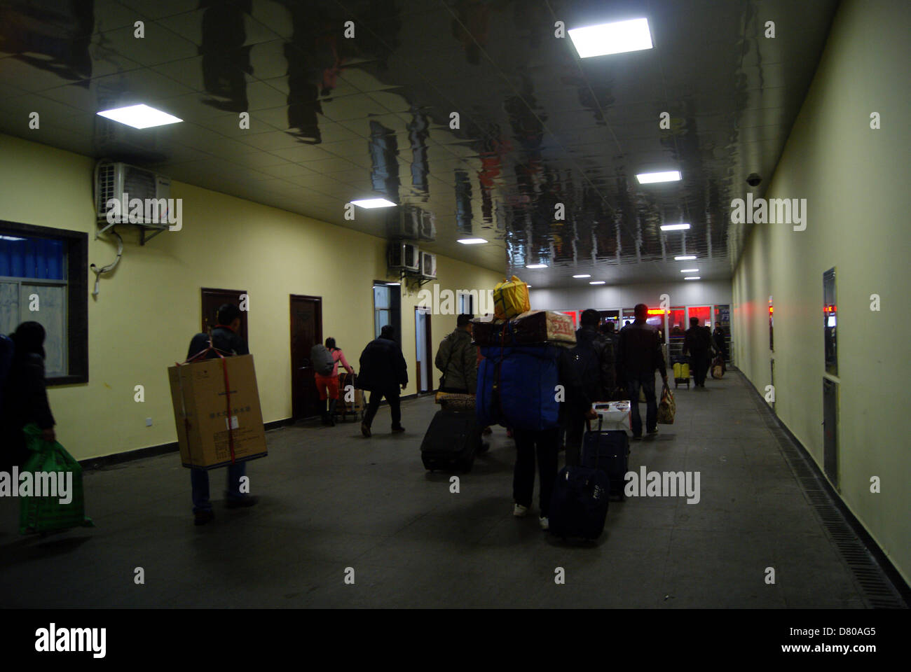 China migrant people railway hi-res stock photography and images - Alamy