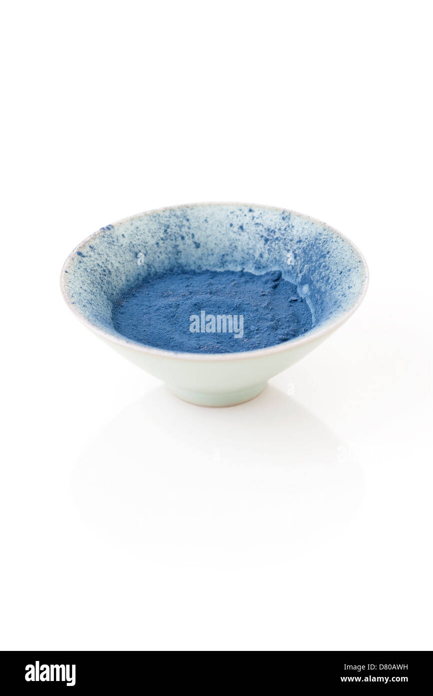 Chinese traditional cosmetic qingdai powder in a bowl Stock Photo - Alamy