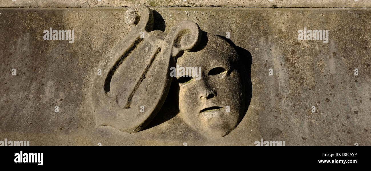 Greek tragedy mask hi-res stock photography and images - Alamy