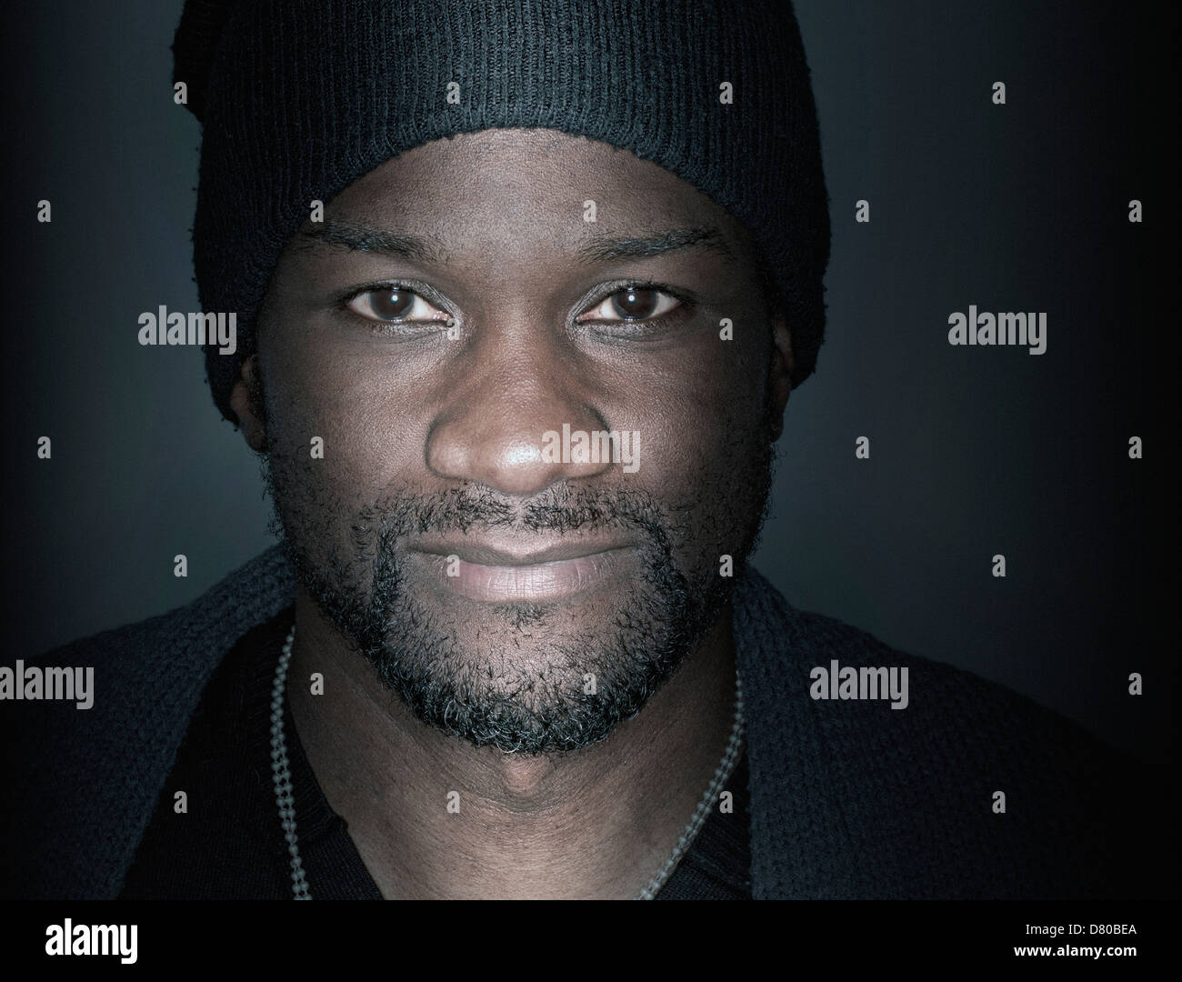 Black man smiling Stock Photo - Alamy