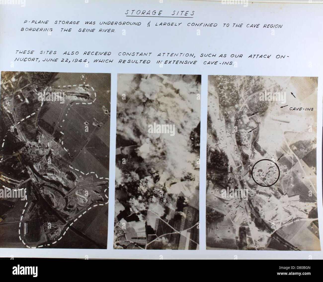 This photo depicts a bombing mission by the 8th Air Force during World ...