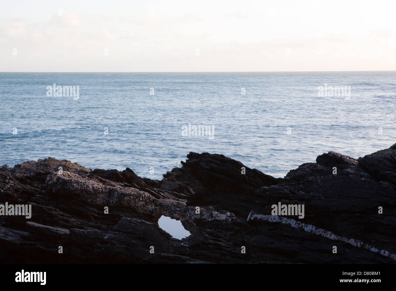 Rock pool at Prussia Cove, Cornwall Stock Photo - Alamy