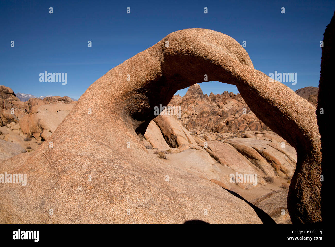 rock arch at Alabama Hills, Sierra Nevada, California, United States of ...