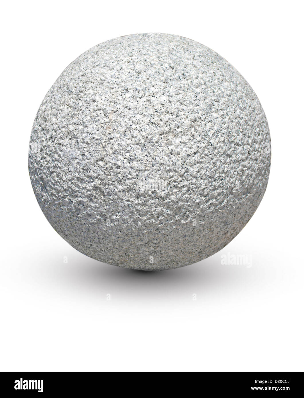 Durable solid granite sphere isolated white background Stock Photo - Alamy