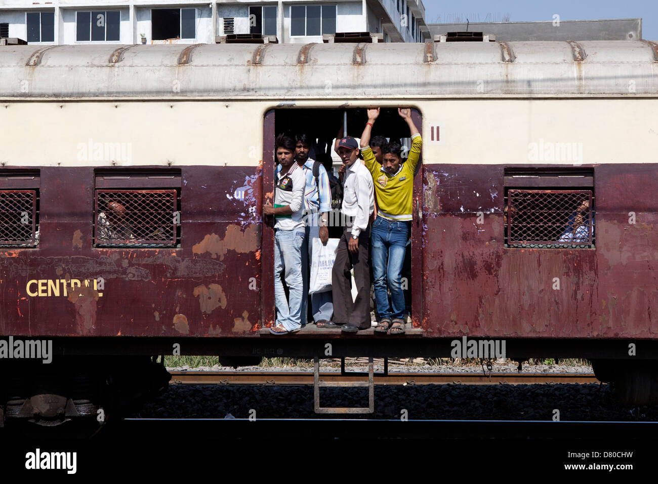 A passenger train in India Stock Photo - Alamy