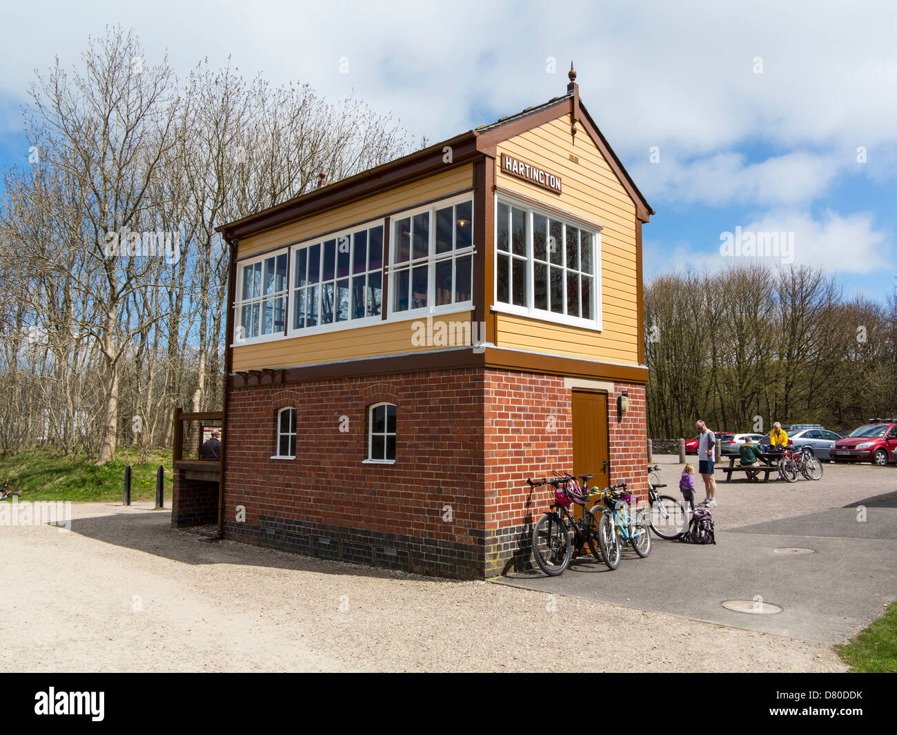 Hartington Station on the Tissington Trail Cycle Path in the Peak ...