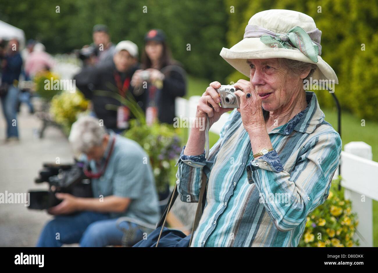 Baltimore, Maryland, USA. 16th May 2013. Barbara Janney Trimble, sister ...
