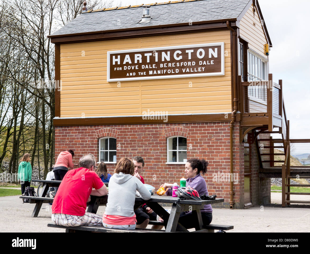 Hartington Station on the Tissington Trail Cycle Path in the Peak ...