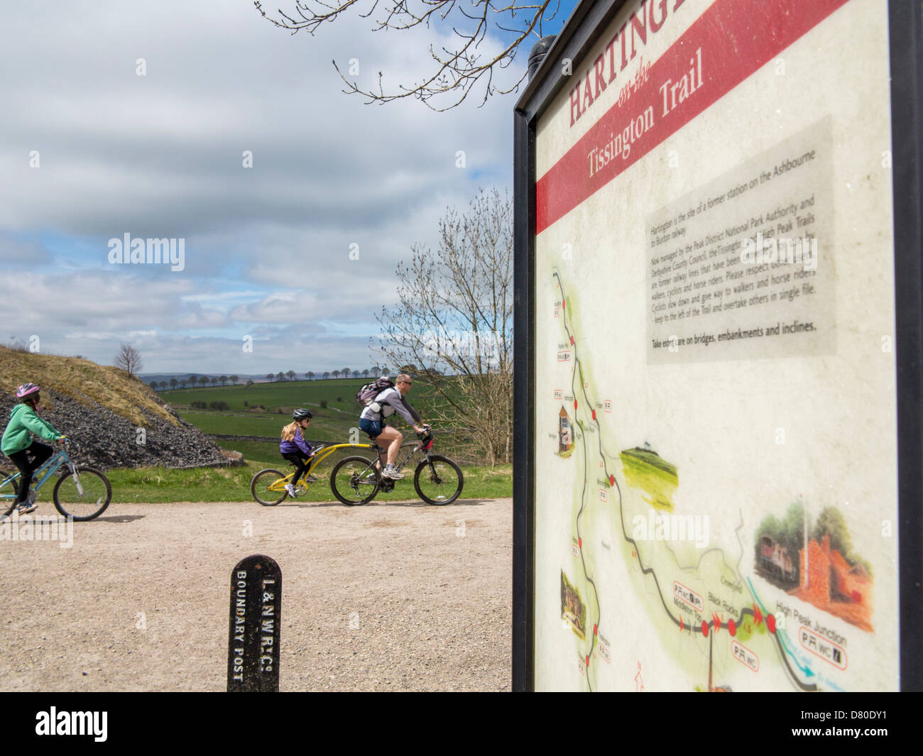Hartington Station on the Tissington Trail Cycle Path in the Peak ...