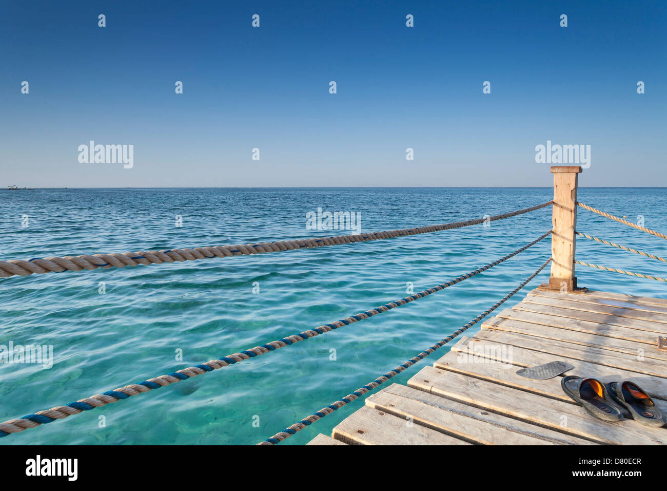 Jetty Leading Into The Red Sea In Egypt Stock Photo - Alamy