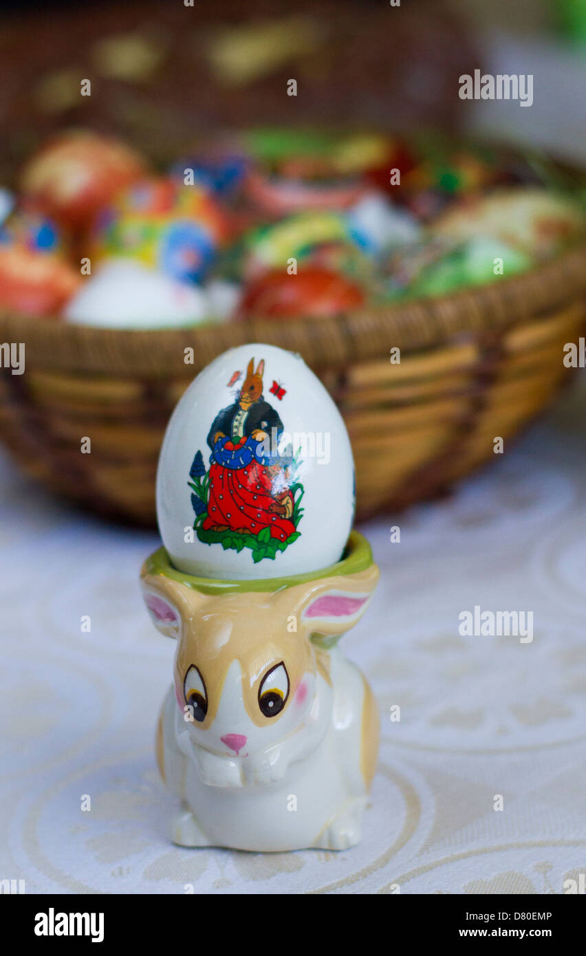 Superb traditional Romanian easter table Stock Photo - Alamy