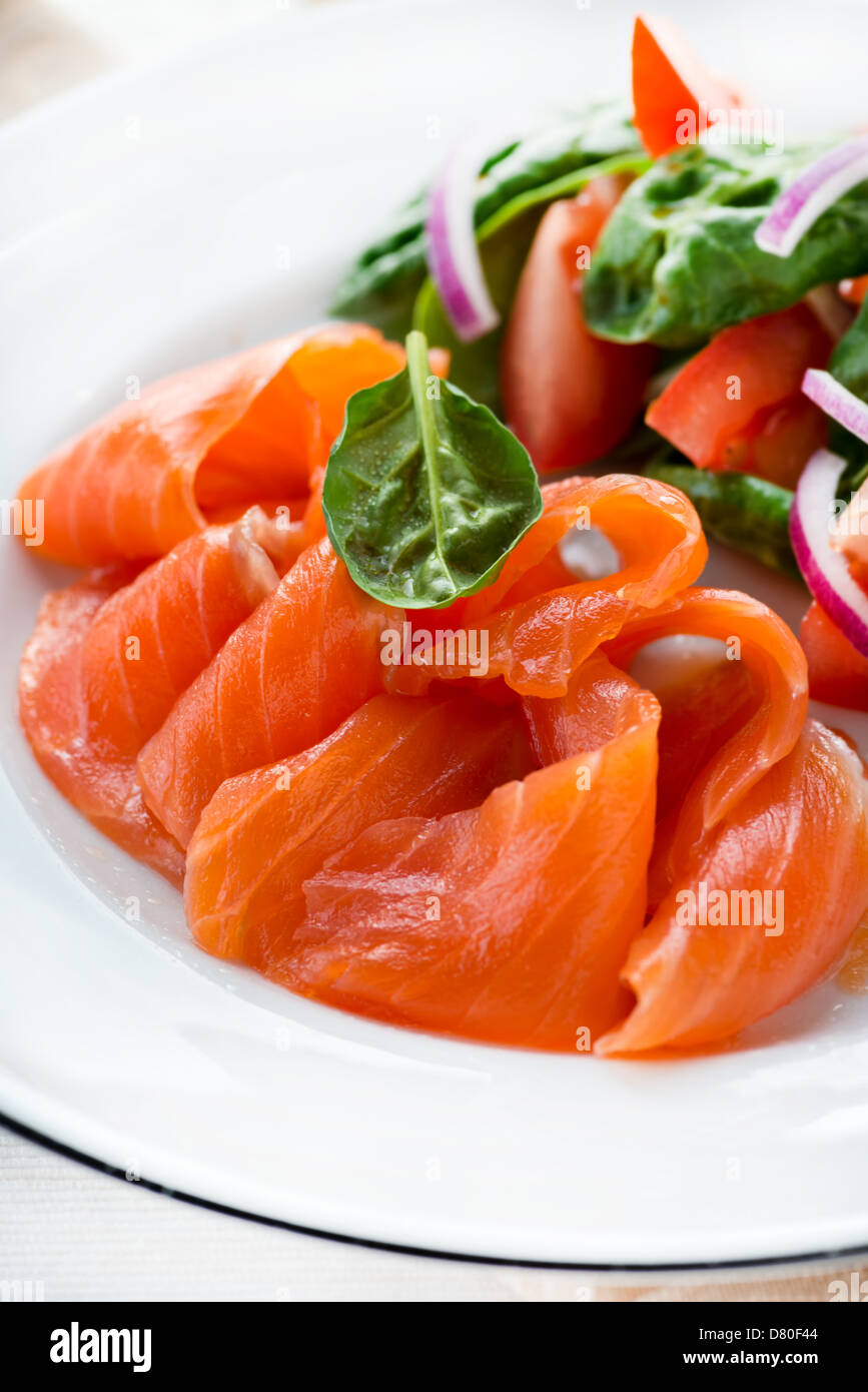 Salted salmon with salt hi-res stock photography and images - Alamy