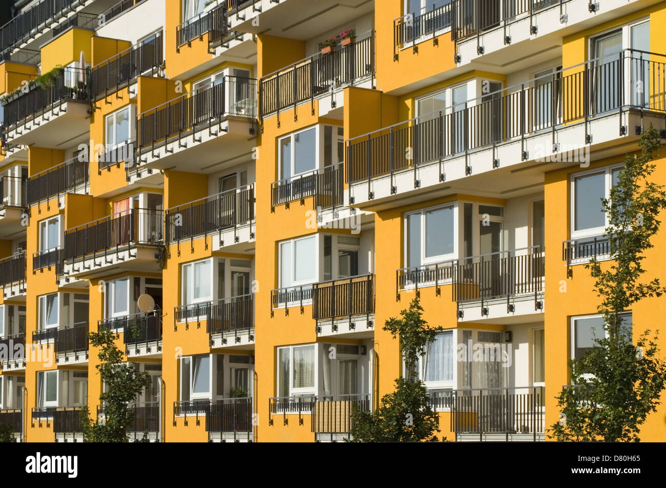 block of flats in Prague Stock Photo - Alamy