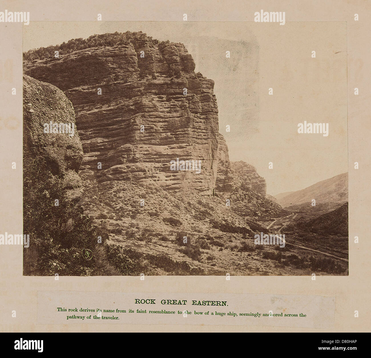 This image features the Great Eastern rock formation, a geological ...