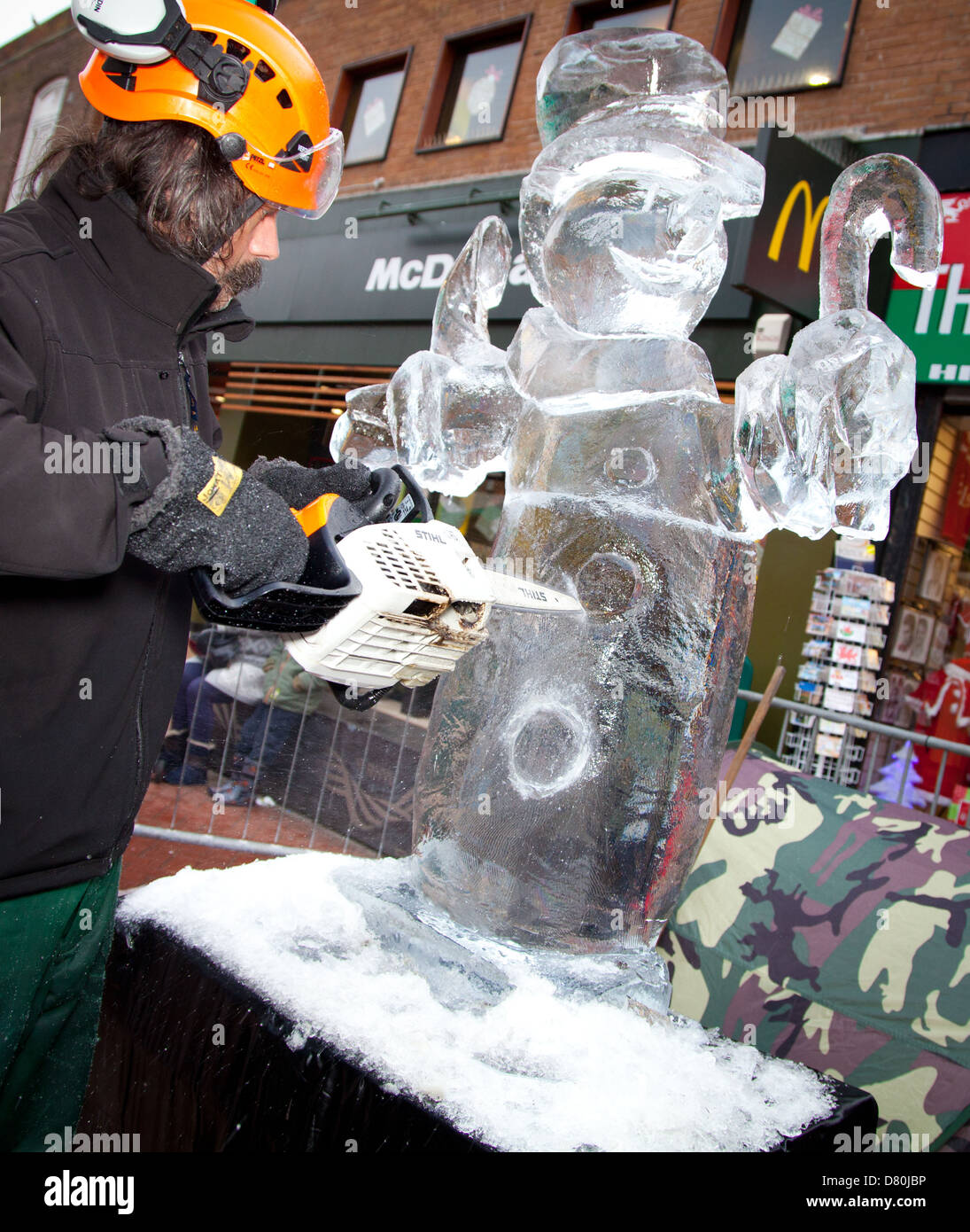 Ice Block Snowman