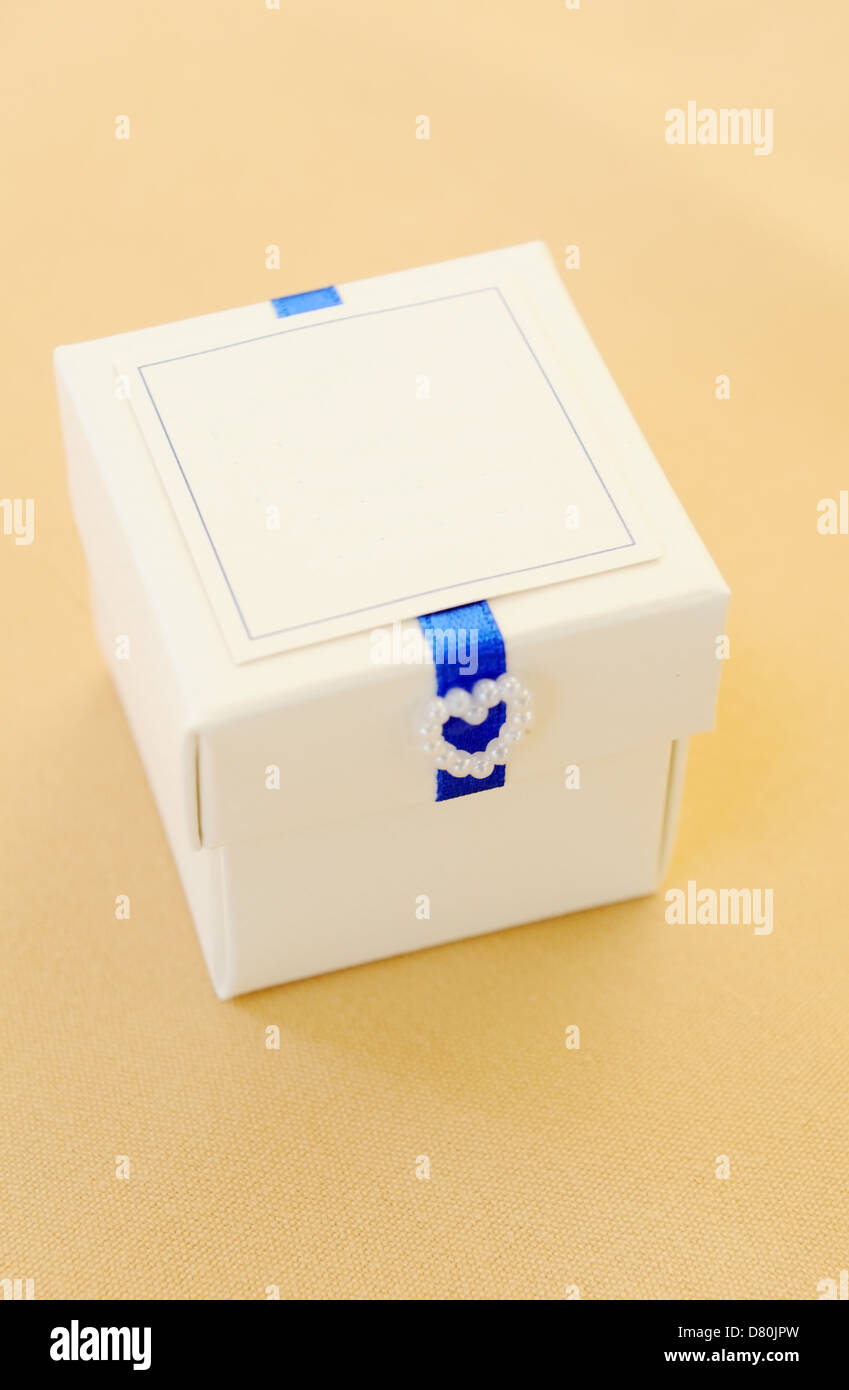 Closeup of wedding reception detail, surprise box Stock Photo - Alamy