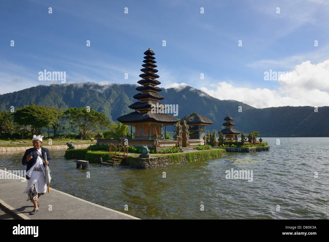Indonesia, Bali, the Pura Ulun Danu Bratan temple XVII century ...