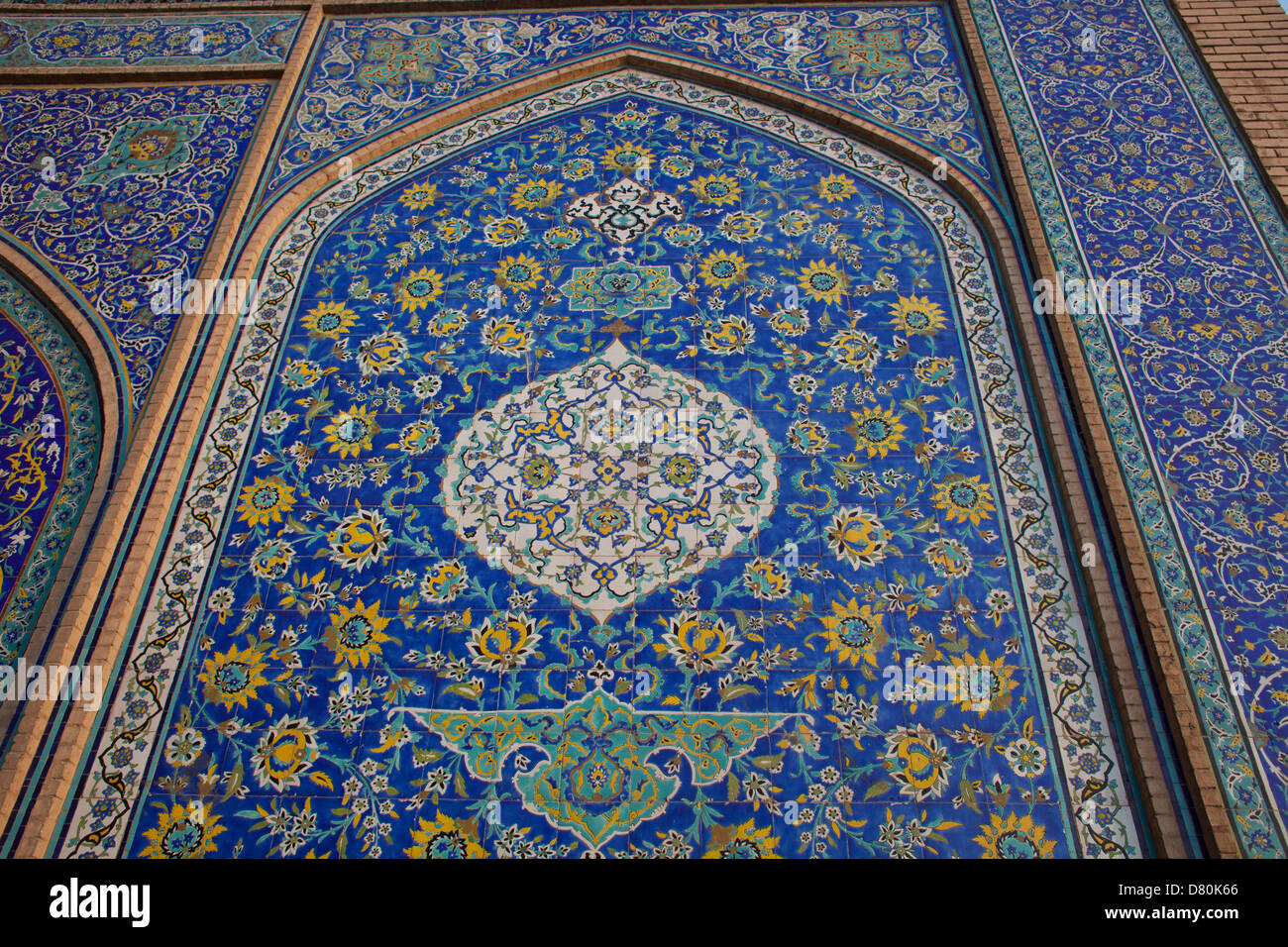 A facade of the blue mosque in Esfahan, Iran Stock Photo - Alamy