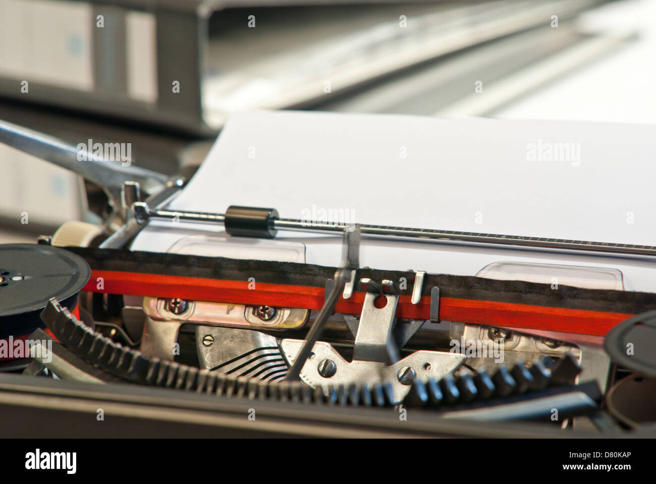 Typewriter portable paper hi-res stock photography and images - Alamy