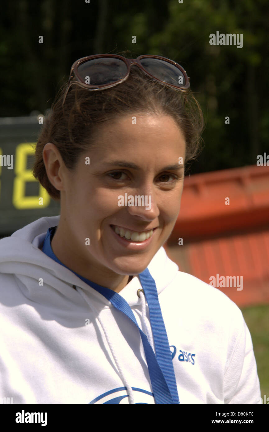 Helen Jenkins opening the triathlon challenge in Blenheim Palace 2012 ...