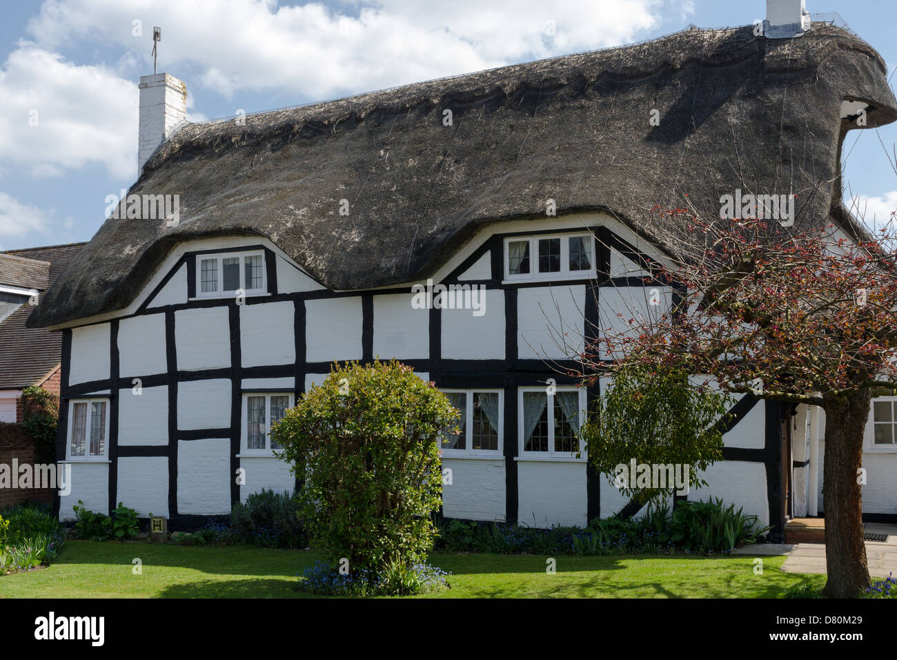 The village of Wyre Piddle in the Wychavon district of Worcestershire ...