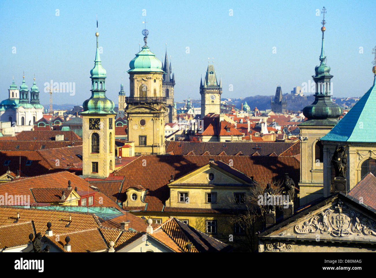 Domes spires prague czech republic hi-res stock photography and images ...