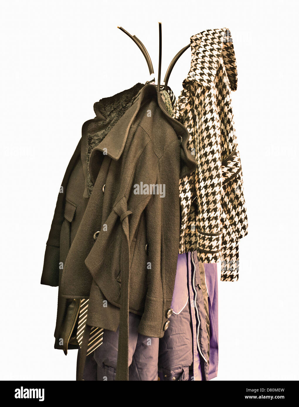 Coat rack full hi-res stock photography and images - Alamy