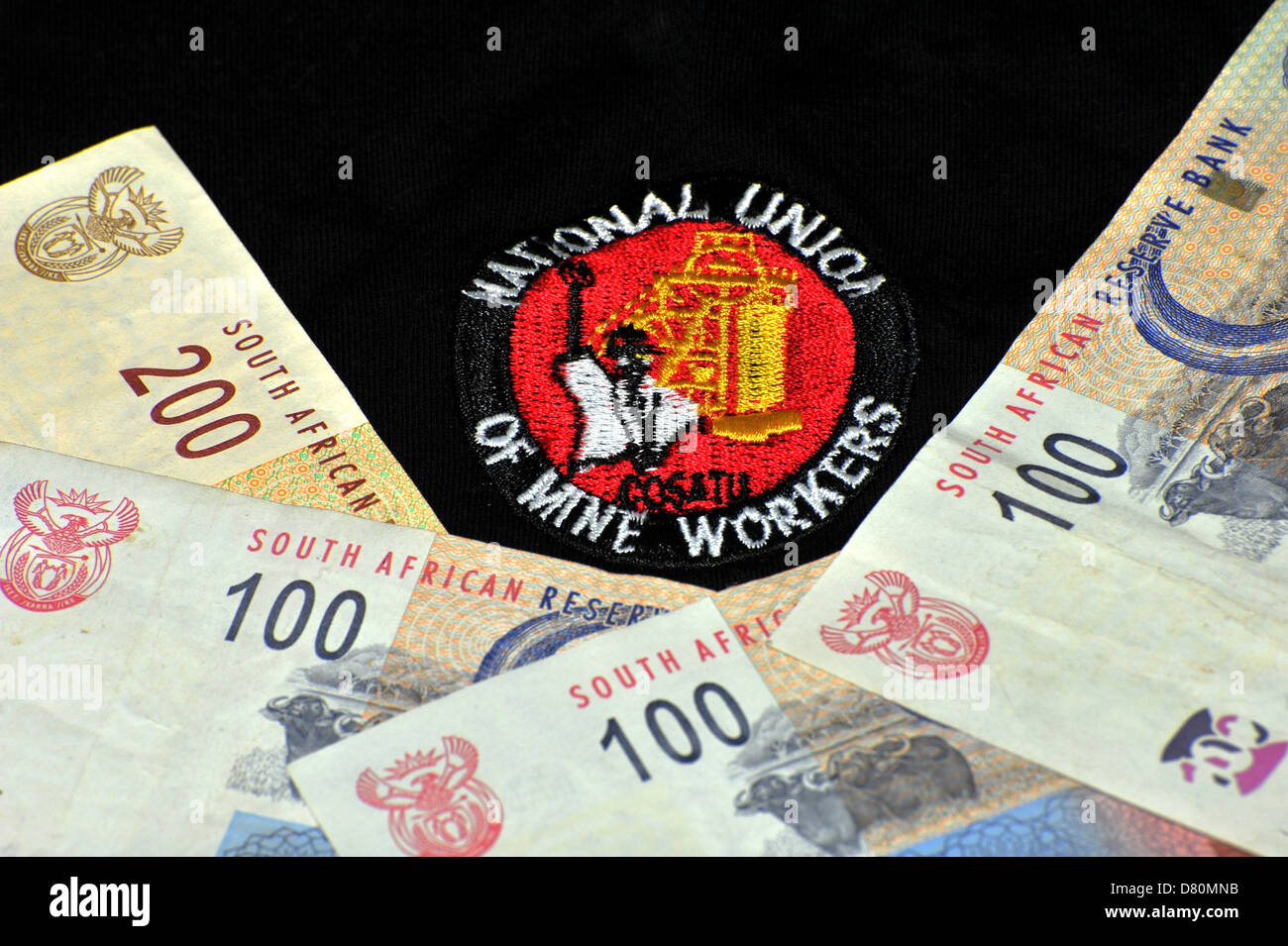 Images of the logo of the South African NUM (National Union of Miners ...