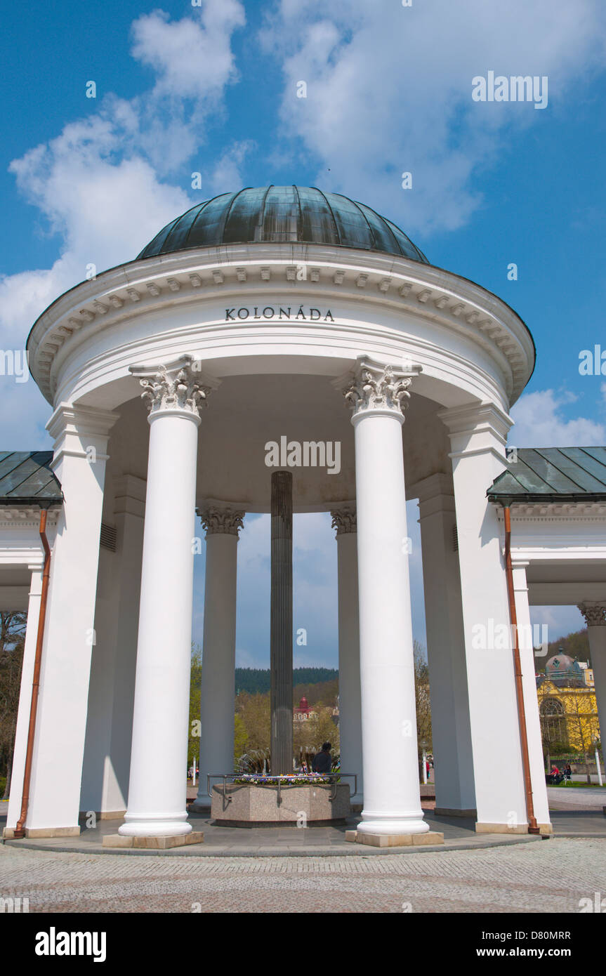 Carolines spring colonnade marianske lazne hi-res stock photography and ...