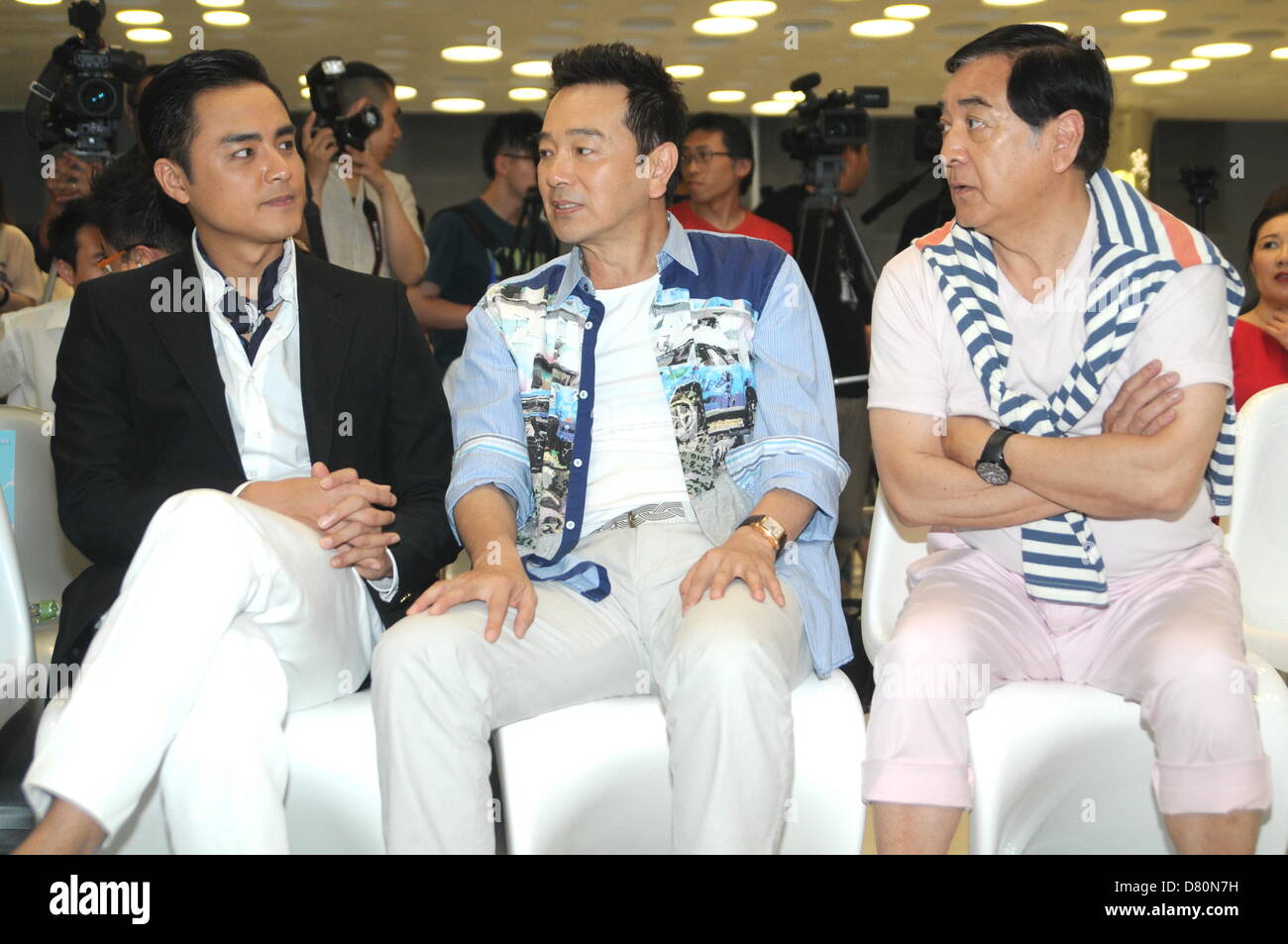 Ming Dow at press conference of their new TV drama in Shanghai, China ...