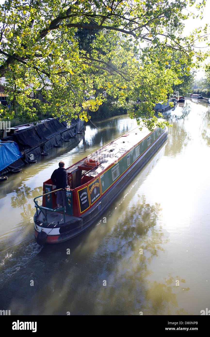 Narrowboats on the Oxford Canal Braunston Northamptonshire Northants ...