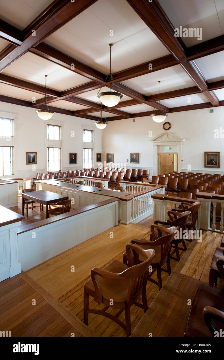 USA Chesterfield Virginia VA old 1917 courthouse still in use Stock ...