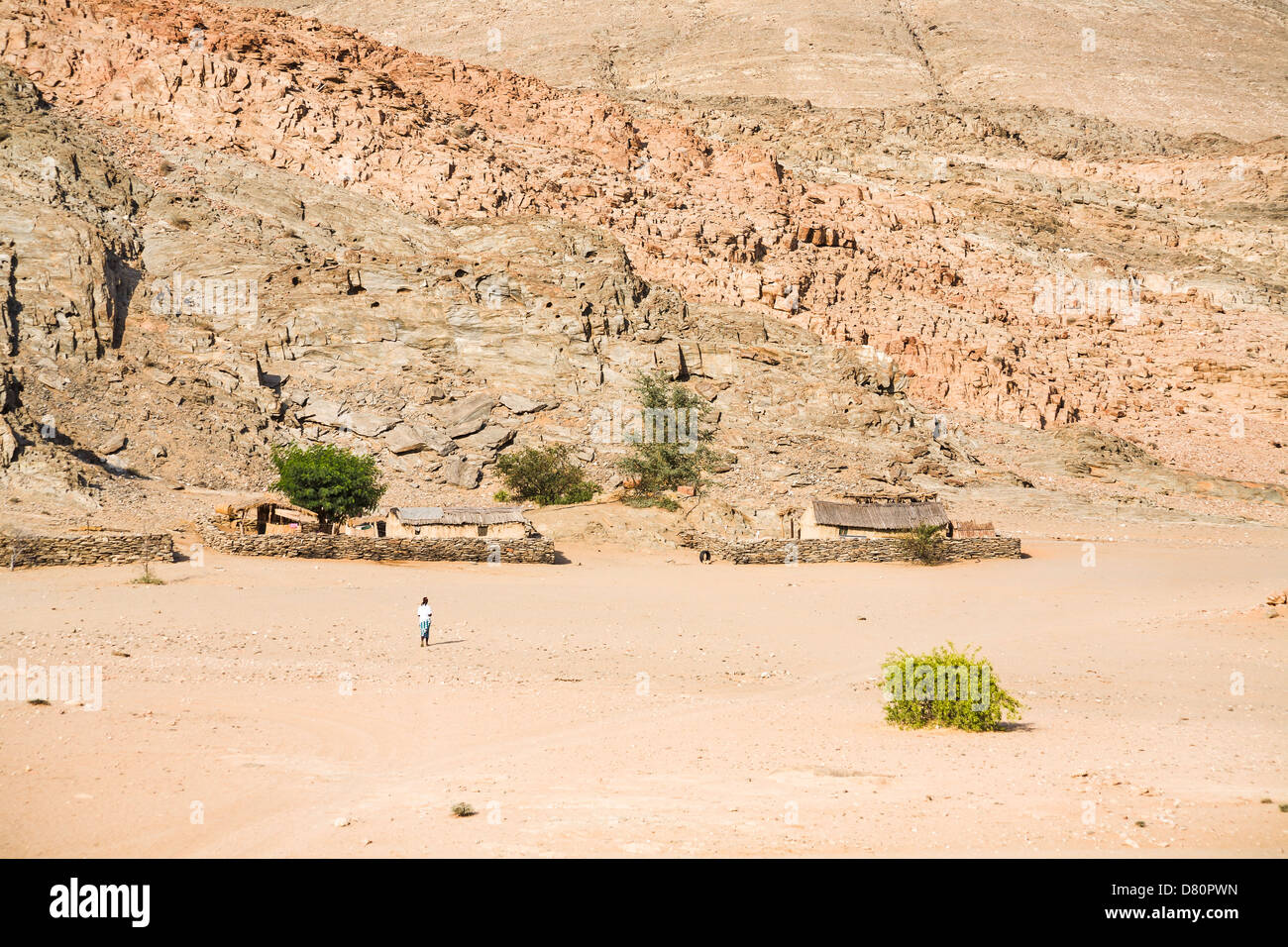 Settlement on the Namibian border with Angola Stock Photo - Alamy