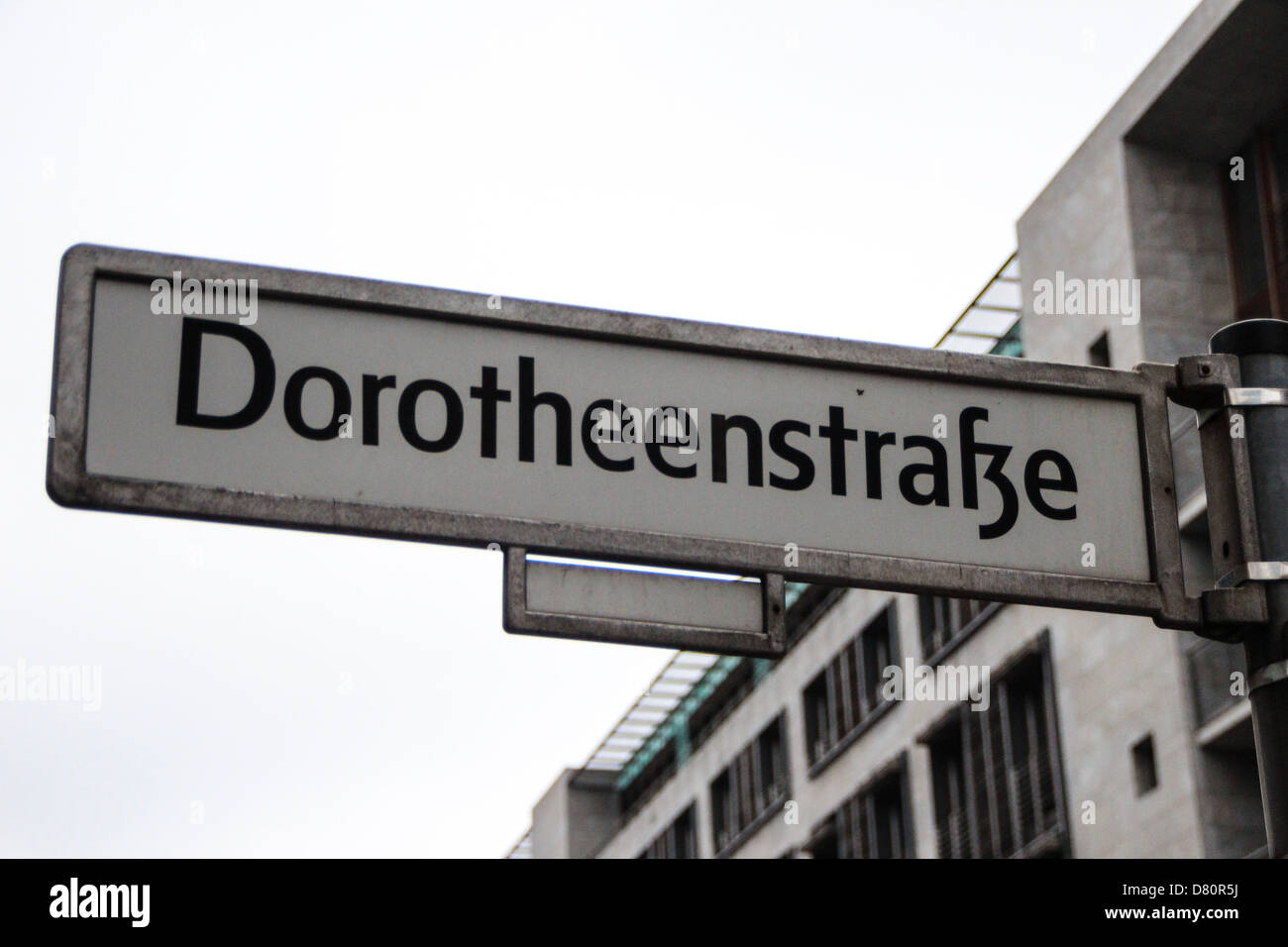 Street sign of Dorotheenstrasse, the famous street of Berlin, Germany ...